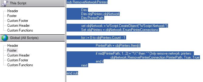 Script Builder Remove Existing Printers Wisedataman